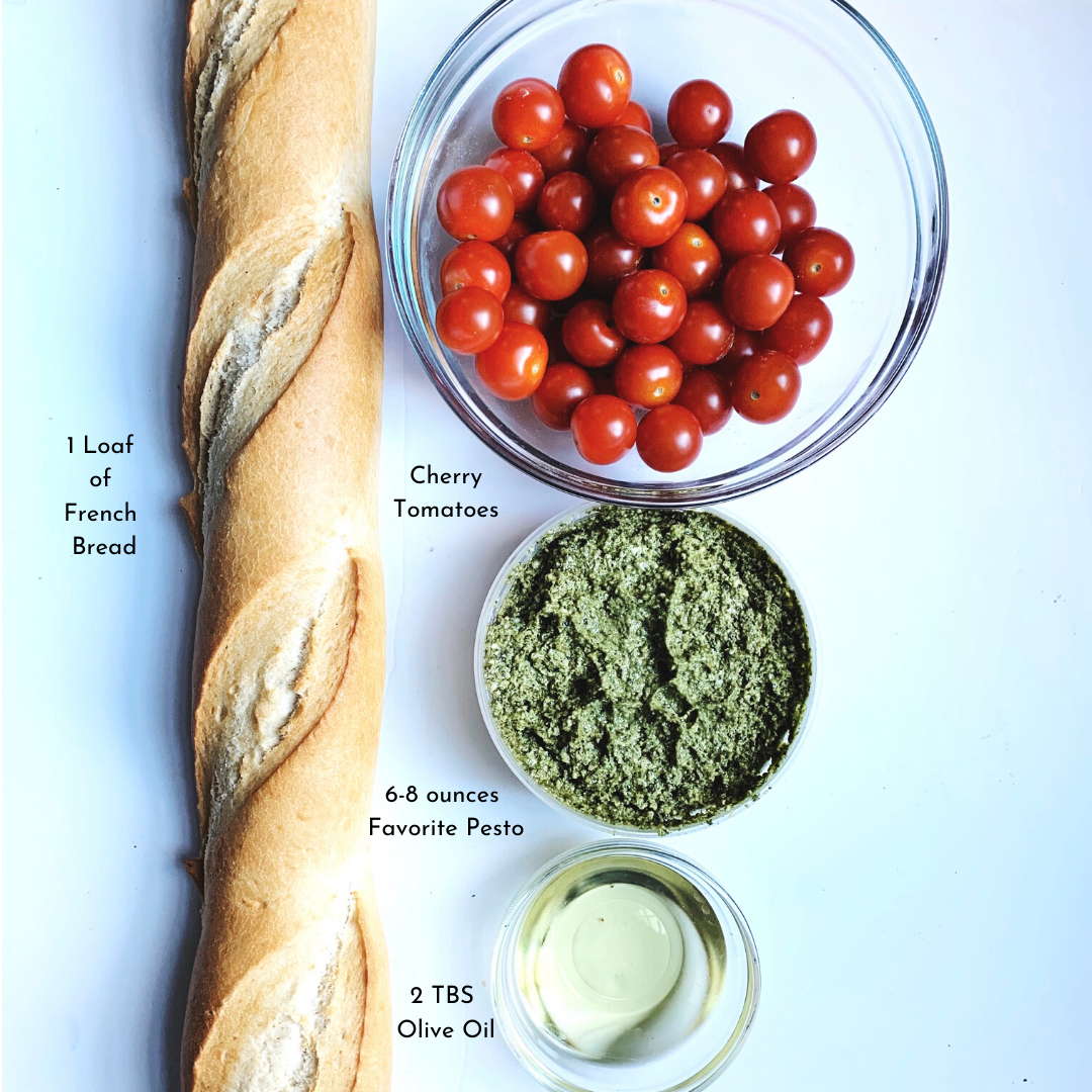 Easy Pesto Crostini Appetizer – 4 Ingredients! – Food Play Go